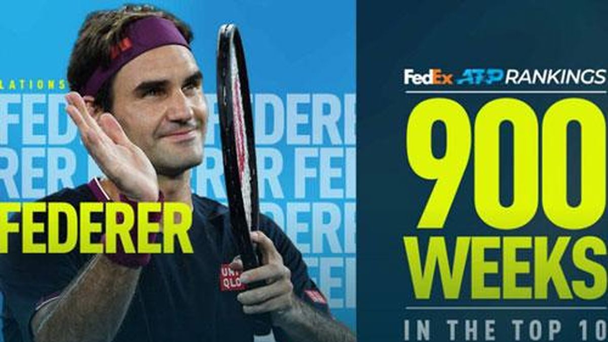 Roger Federer cán mốc 900 tuần góp mặt trong top 10 ATP - Tạp chí Doanh ...