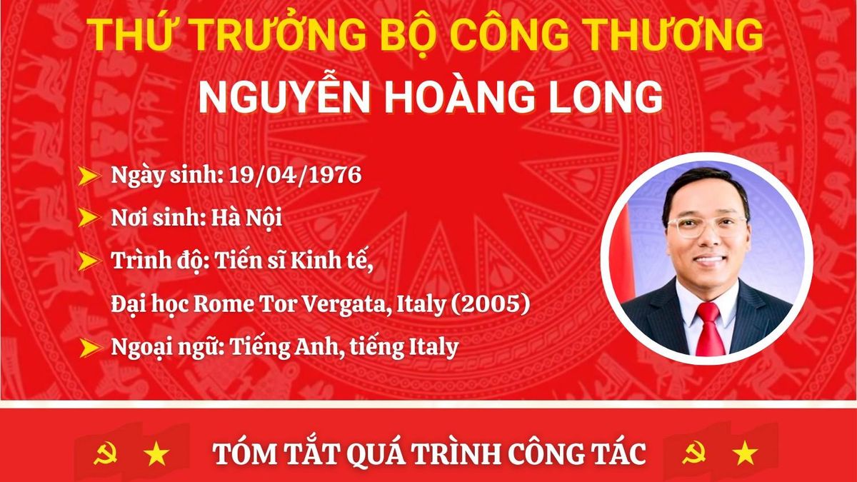 Infographic: Tiểu sử tân Thứ trưởng Bộ Công Thương Nguyễn Hoàng Long ...
