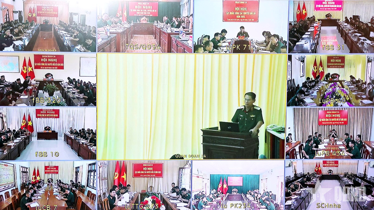 Quân đoàn 34: Tập huấn chuyển đổi số năm 2025 - Báo Quân Đội Nhân Dân