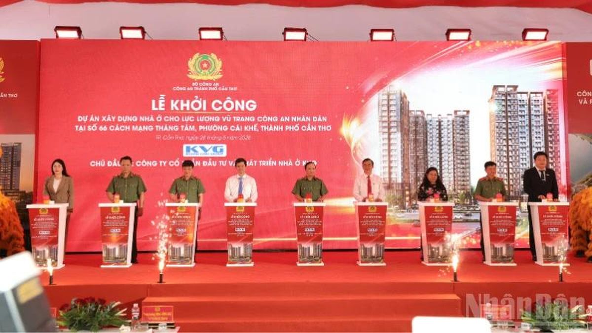 Bộ Công an khởi công dự án nhà ở dành cho lực lượng vũ trang tại Cần ...