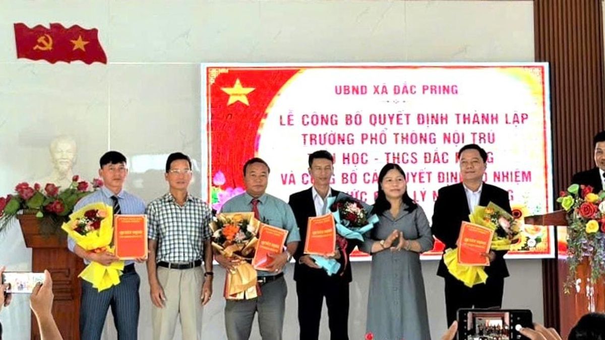 Thành lập Trường Phổ thông nội trú Tiểu học và THCS Đắc Pring - Báo Đà Nẵng