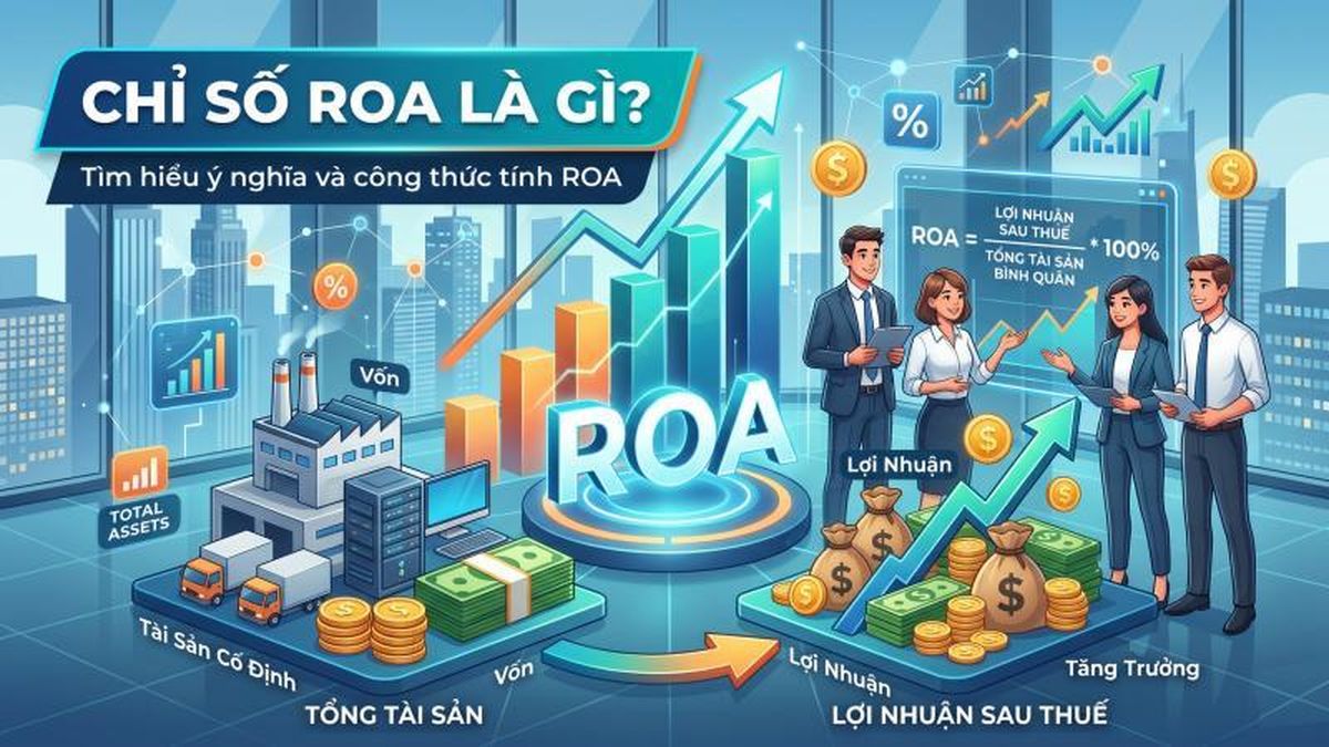 ROA là gì? Công thức, ví dụ và so sánh với ROE/ROIC - Tạp chí Nhà Quản ...