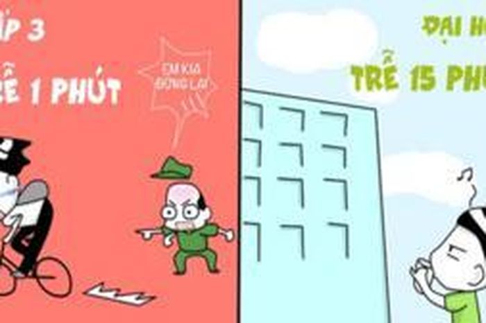6 bức tranh hài hước về sự khác nhau giữa thời học sinh và sinh viên ...