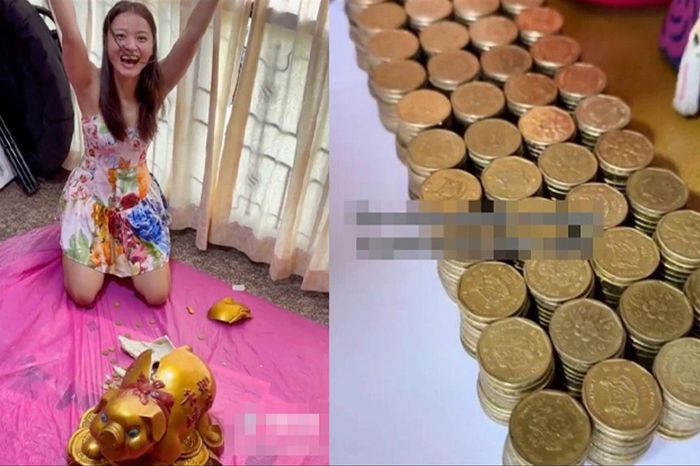 Đập heo đất bố nuôi 28 năm, con gái 'vỡ òa' với số tiền bên trong - Tạp ...