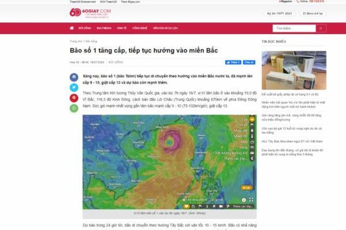 Theanh28 nghi sản xuất tin chui, bão chưa vào đã… chém bão thành tin ...