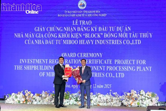 Trao giấy chứng nhận đăng ký đầu tư cho Công ty TNHH Miboo Vina - Báo ...