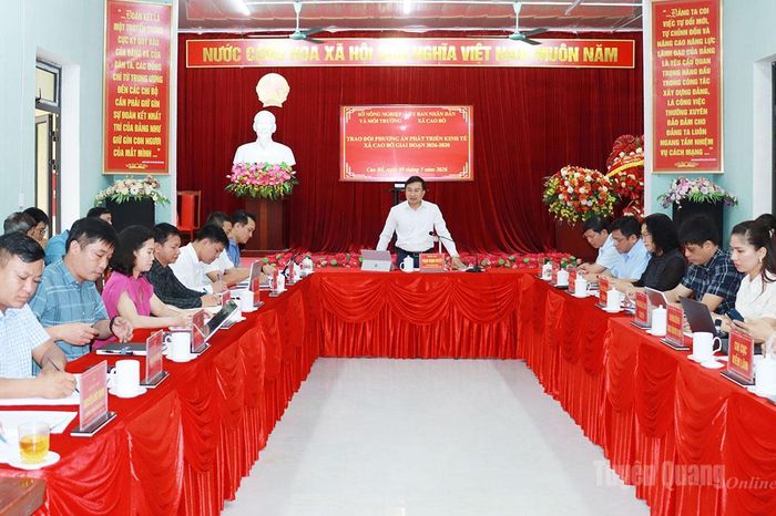 Sở Nông nghiệp và Môi trường làm việc với xã Cao Bồ và Phú Linh - Báo ...