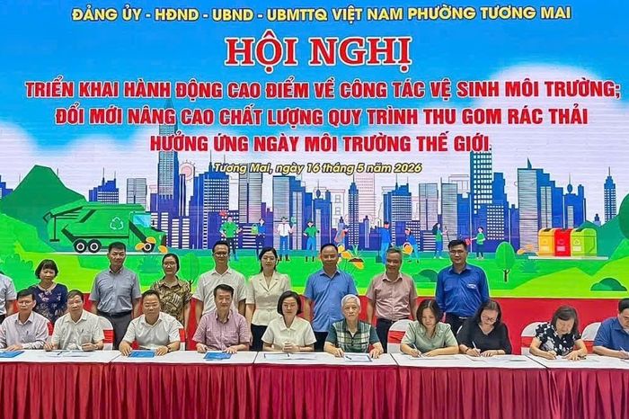Phường Tương Mai tạo chuyển biến về ý thức bảo vệ môi trường trong nhân ...