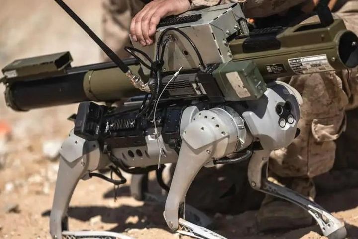 Thủy quân lục chiến Mỹ gắn súng chống tăng M72 lên chó robot của Trung ...