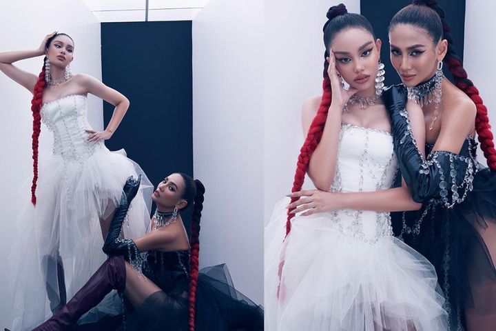 Võ Hoàng Yến cùng trò cưng Alexandra Matheson nhuộm tóc đỏ, pose dáng ...